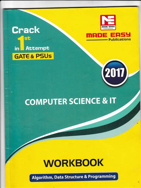 Made Easy Cse Workbook Pdf Theoretical Computer Science Computer Data