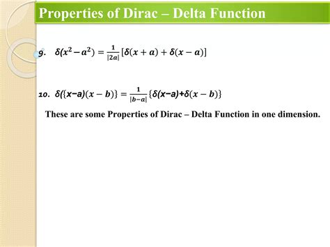 dirac delta function pptx physics science
