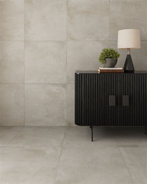One 24x24 Matte Porcelain Tile In Greige Mile®stone