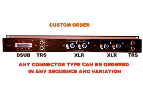 In Out Analog Studio Switch DSUB TRS XLR Select Audio Connection