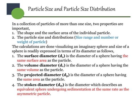 Micromeritics Fundamental And Derived Properties Of Powders Pptx Chemistry Science