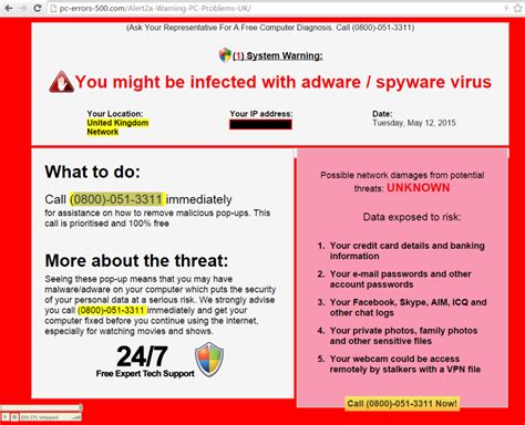 Pc Errors Scam Message Thecomputerperson