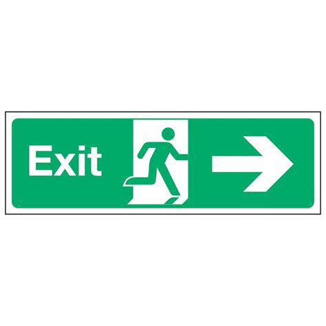 EXIT Arrow Pointing Right Linden Signs Print