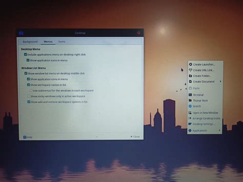 Xfce Right Click Menu Application Menu Coustomisation Question In Comment R Xfce