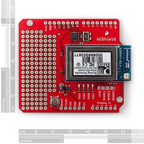 Arduino Wifly Shield Wifi Shield Sparkfun Wrl 09954