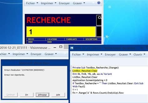 entêtes de colonnes dans un listbox