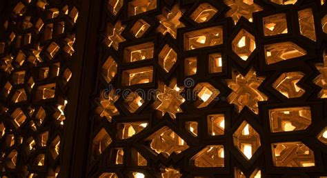 Ntricately Carved Lattice Walls Feature Geometric Patterns Resembling