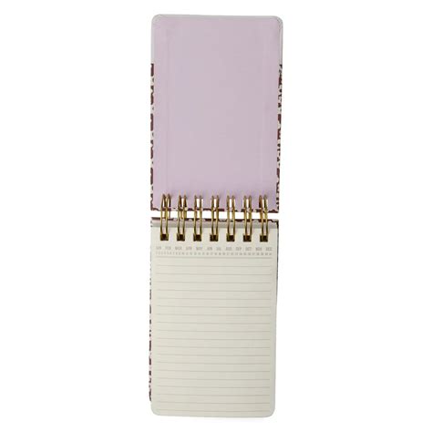 Twin Wire Notepad Burgundy Floral Designworks Ink