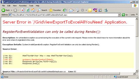 gridview 导出到 excel文件 gvusers rendercontrol csdn博客