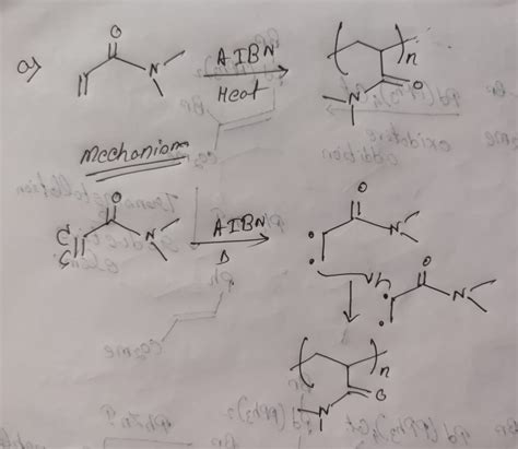 [solved] 4 Draw The Polymers Produced By The Following Reactions