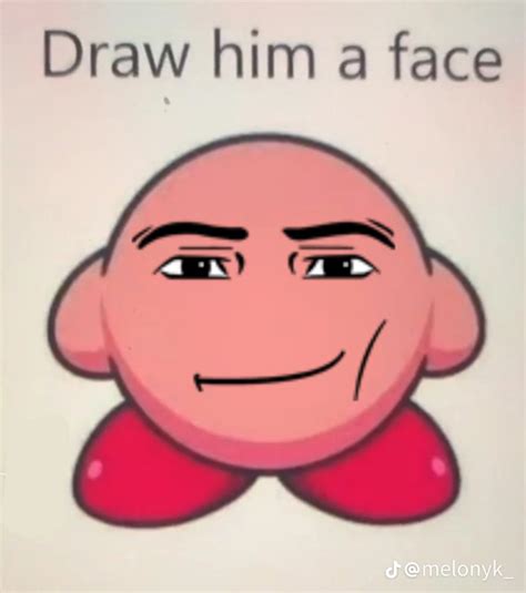How To Draw Kirby Face