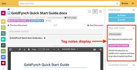 Tag Notes For Goldfynchs Tag Goldfynch Support
