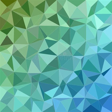 Green Blue Irregular Triangle Mosaic Background Stock Vector Illustration Of Polygonal
