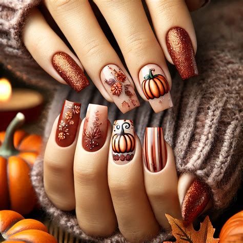 30 Stunning Fall Nail Designs For 2024 Digidia