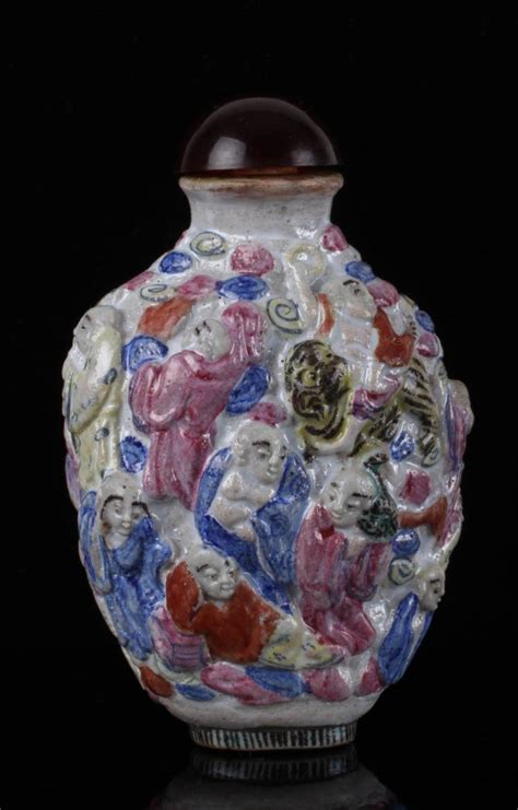 19th C Chinese Porcelain Snuff Bottle Christies