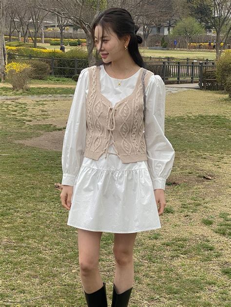 루엣 🫰반팔추가 Made 솔티 허리 스트링 퍼프 캉캉 긴팔 반팔 미니 원피스