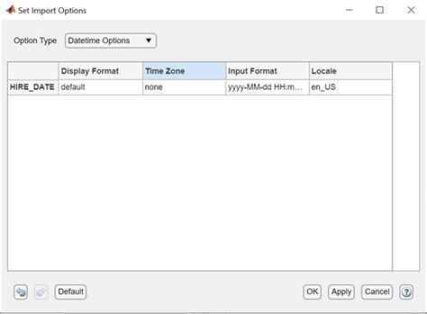 Customize Import Options Using Database Explorer App Matlab And Simulink