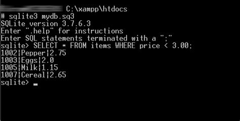 Use Sqlite And Php