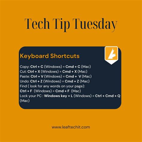 Leaftech Consulting On Linkedin Tech Tip Tuesday Is Coming To You With Keyboard Shortcuts These…