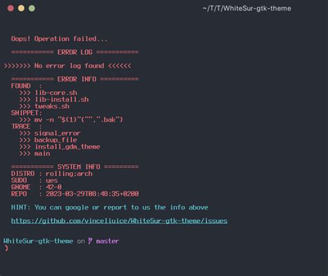 tweaks is not working since last gnome update arch · issue 835