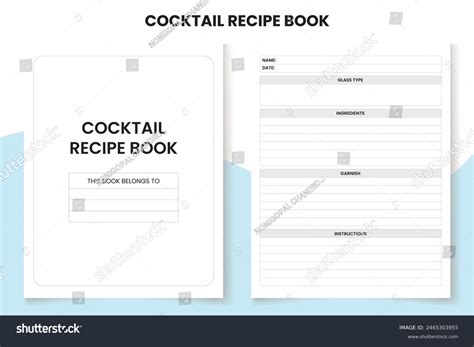 Log Book Design Template Journal Interior Stock Vector Royalty Free