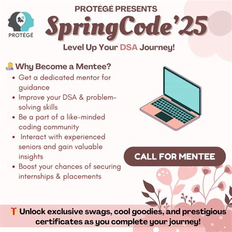 Protégé 🌸 Springcode25 Your Dsa Journey Starts Here 🚀 Want To