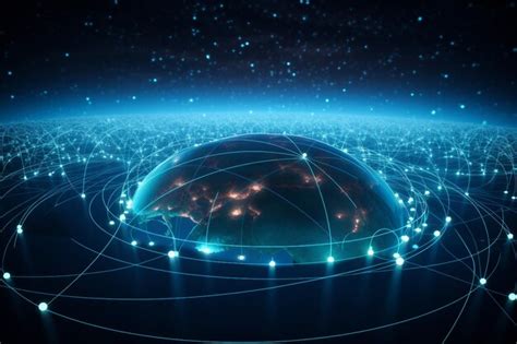 Premium Photo Lines Of Connectivity Across The Planet Generative Ai