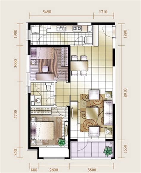 田园风格二居室91平米27万 华业东方玫瑰装修案例 北京房天下家居装修网