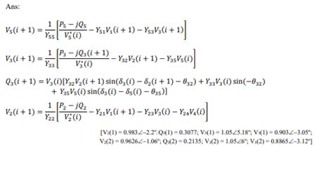 solved 2 a five bus interconnected transmission network is