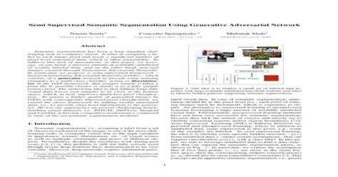 Semi Supervised Semantic Segmentation Using Generative Adversarial