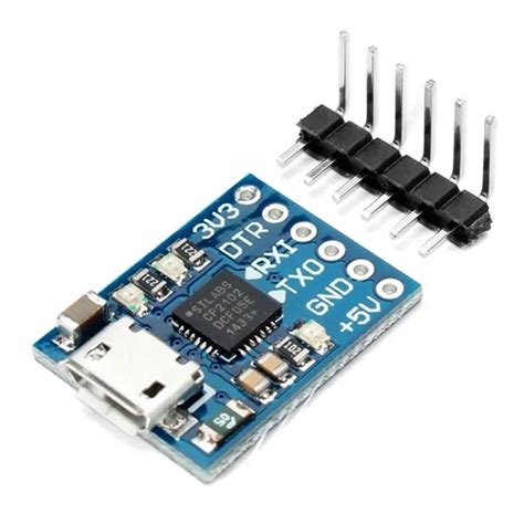 Módulo Conversor Micro Usb Ttl Cp2102 Serial Eletrônica Sermaker
