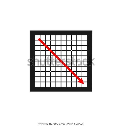 Black Outline Grid Box Red Slanted Stock Vector Royalty Free Shutterstock