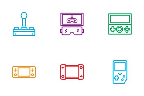 Game Console Icon Pack 25 Line Sports And Games Icons Svg Png Ico Available