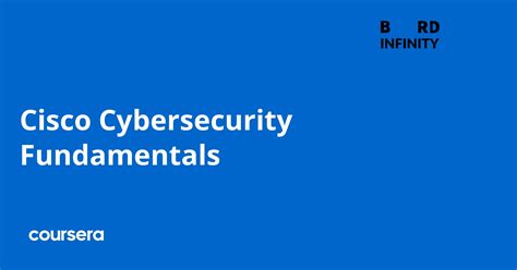 Cybersecurity Fundamentals With Cisco Tools Coursera