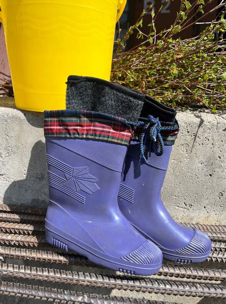 Сапоги резиновые Мальчики Девочки Бонус фиолетовый Резина Без застёжки Демисезон Без каблука