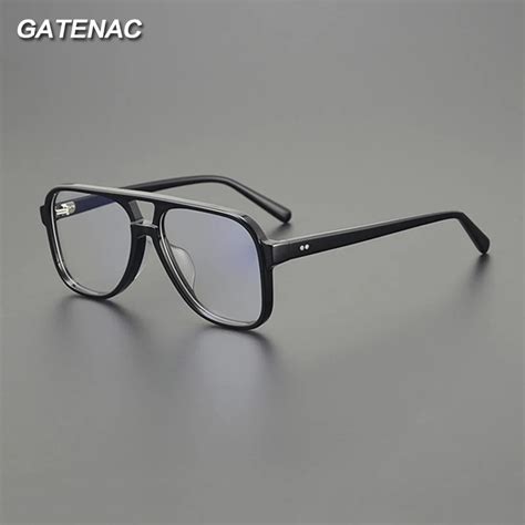 Оправа для очков для мужчин и женщин винтажная ацетатная пилот рецептурные для близорукости