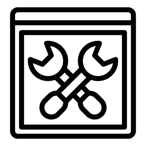 Software Development Icon Outline Vector Technical Programming