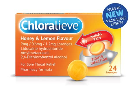 Honey And Lemon Throat Lozenges Chloralieve