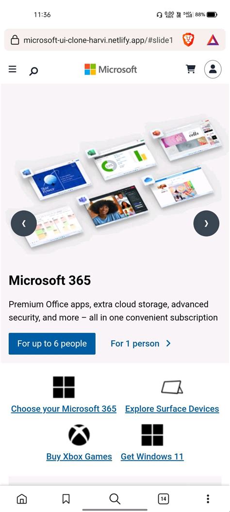 Created The Microsoft Ui Clone Using Html And Tailwind Css Vinay Pratap Singh Harvi