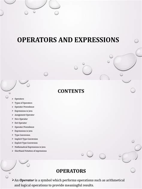 5 operators and expressions pdf boolean data type mathematics