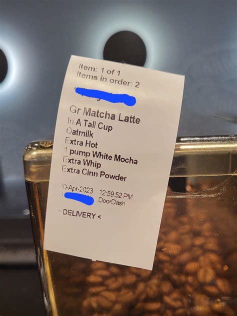 This Order Had Me Short Circuiting R Starbucks