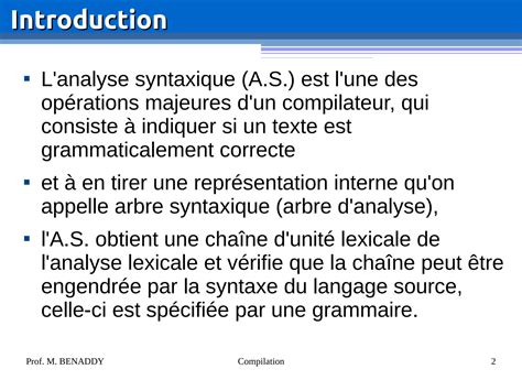 Solution Cours Compilation Chapitre 3 Analyse Syntaxique Studypool