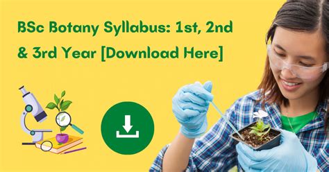 Bsc Botany Syllabus 1st 2nd And 3rd Year Pdf 2025 Edition