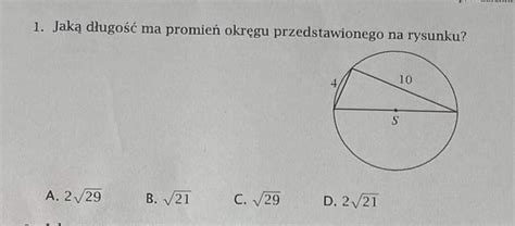 Jaką Długość Ma Promień Okręgu Przedstawionego Na Rysunku Brainlypl