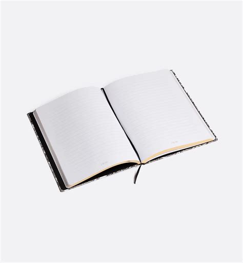 set of 2 notebooks white and black plan de paris motif dior