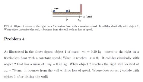 Solved O X Cm FIG Object Moves To The Right On A Chegg