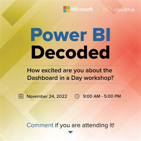 Cloudthat On Linkedin Powerbi Workshop Learn Grow Powerbidecoded