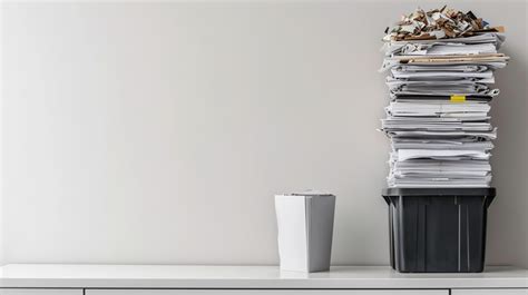 Free Overflowing Paper Stack Image Download At Stockcake