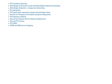 Day 0 Prerequisite Preparation Dell Nativeedge For Manufacturing