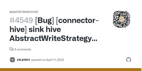 Bug Connector Hive Sink Hive Abstractwritestrategy